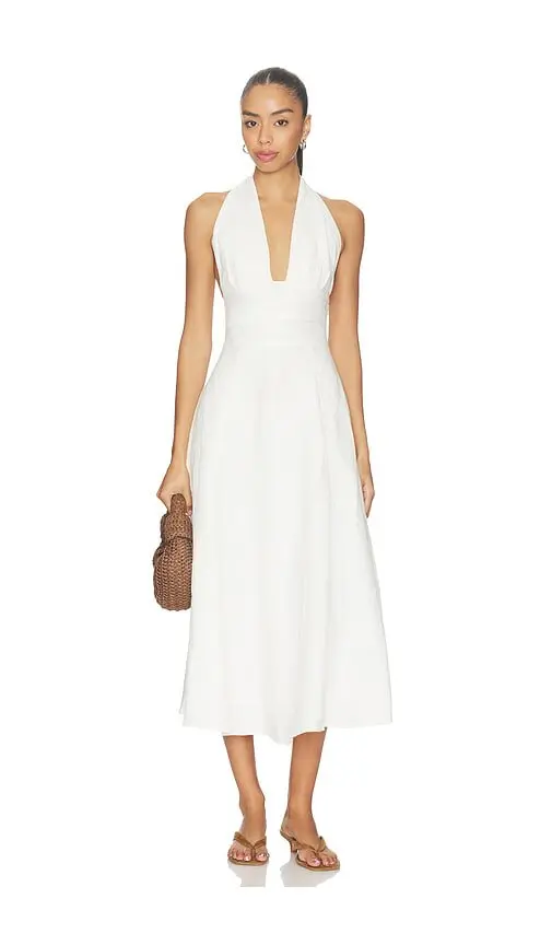 Faithfull The Brand Bianca Midi Dress - White