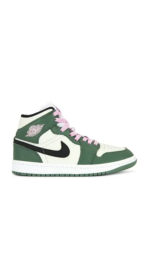 JORDAN 1 Mid Se Sneaker - Dutch Green  Black & Barely Green