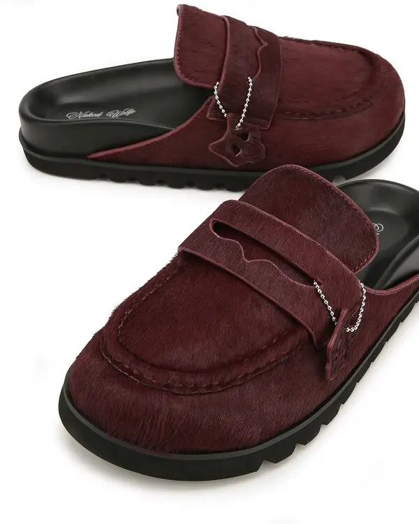 NAKED WOLFE Cordless Mule - Red