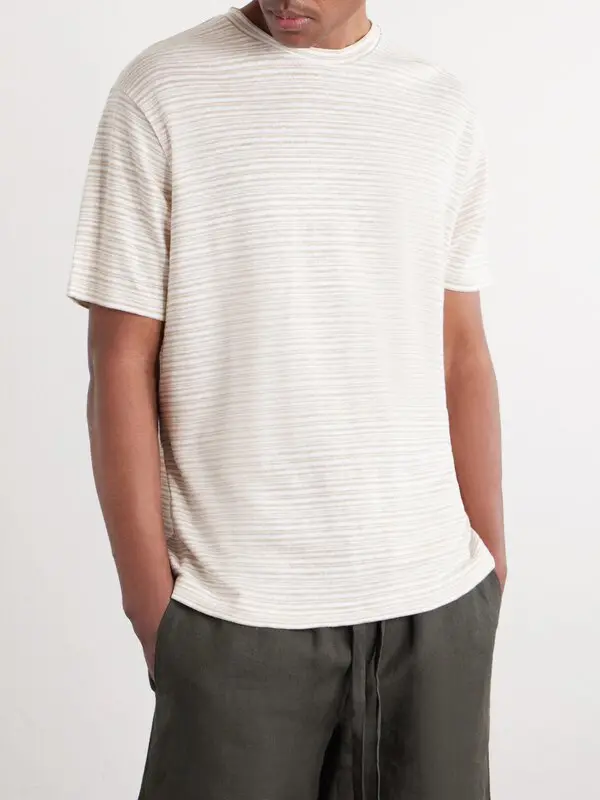 Mr P. Striped Linen T-shirt
