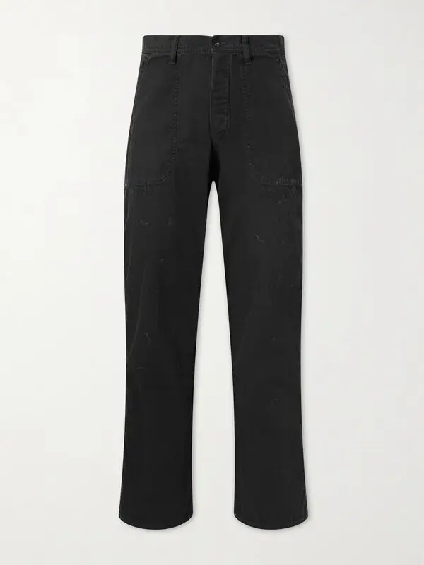 FULLCOUNT Herringbone Straight-leg Trousers