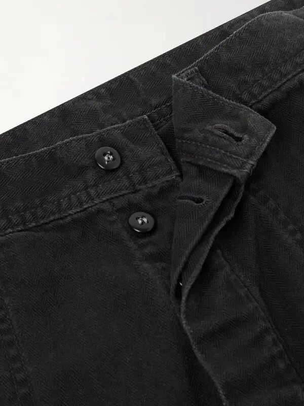 FULLCOUNT Herringbone Straight-leg Trousers