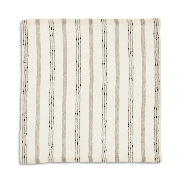 KIM SEYBERT Stria Napkin In Ivory & Black