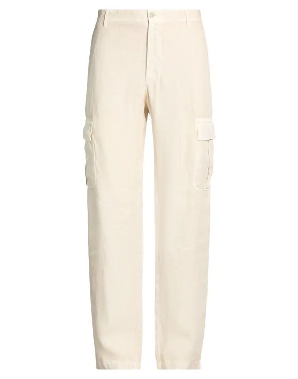 120% Lino Linen Cargo Pants - Beige