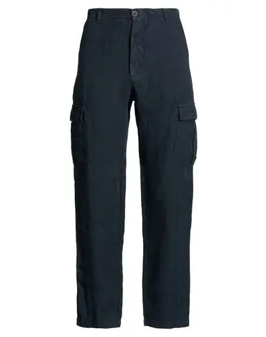 120% Lino Linen Cargo Pants - Blue