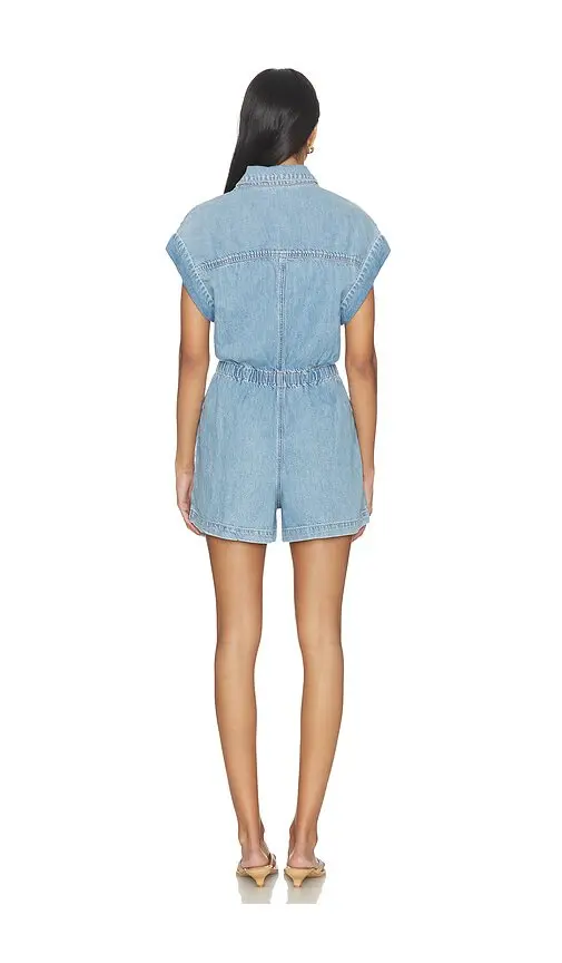 Paige Maliah Denim Romper - Blue