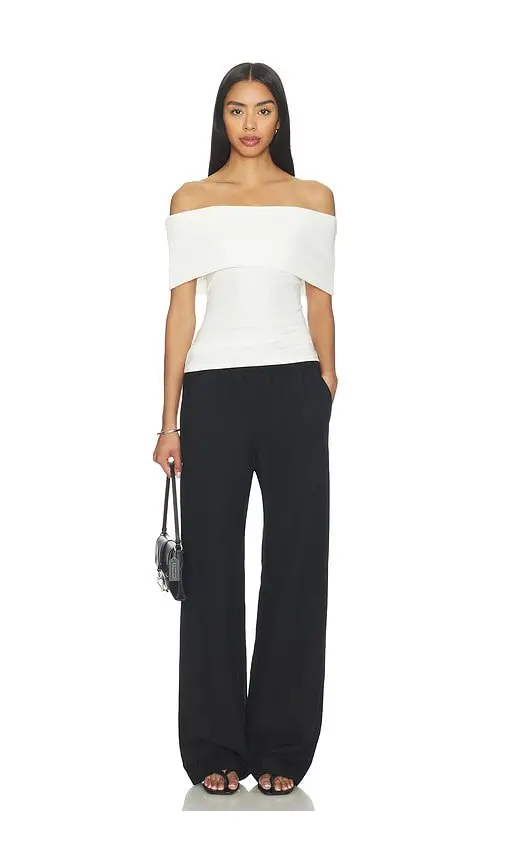 Paige Rosarita Off-the-shoulder Top - Ivory