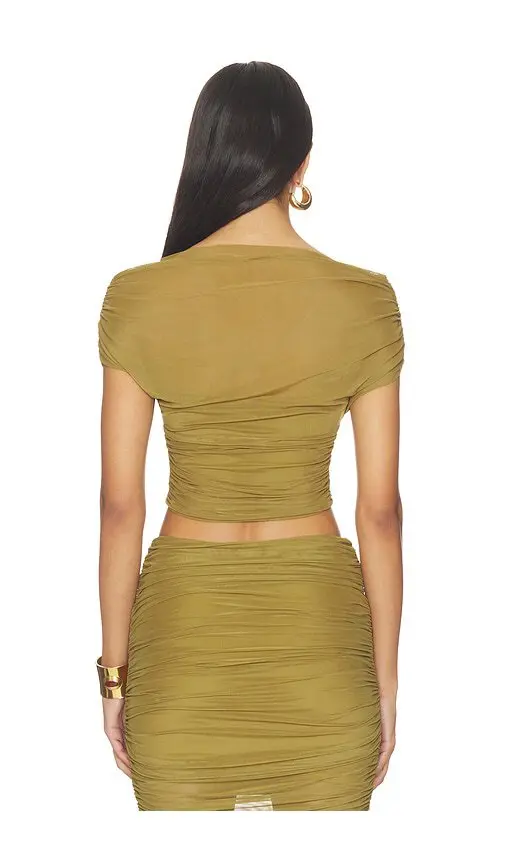 SEROYA Marsh Mesh Top - Olive