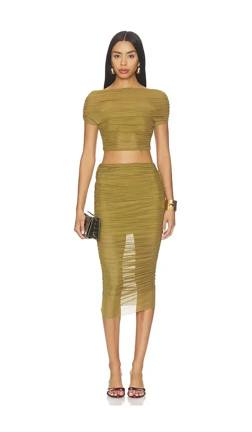 SEROYA Marsh Mesh Top - Olive