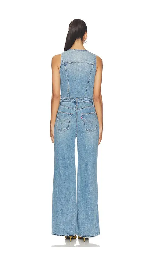 LEVI'S Vest Wide Leg Jumpsuit