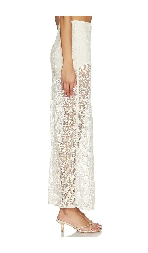 Bardot Venetia Sheer Lace Maxi Skirt