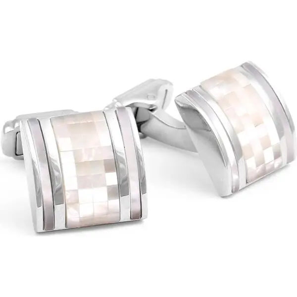 THOMPSON OF LONDON Thompson Mosaic Cuff Links - Mop