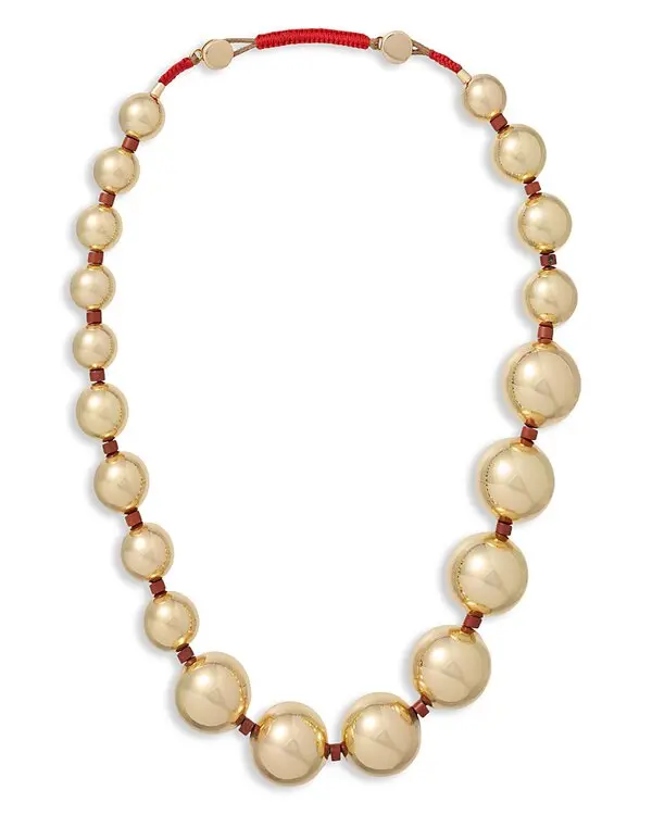 ROXANNE ASSOULIN Beaded Necklace - Gold/red Jasper