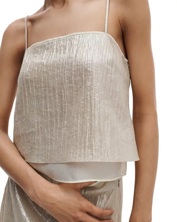 Rag & Bone Suki Crinkled Organza Cami