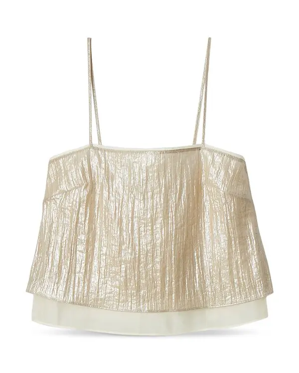 Rag & Bone Suki Crinkled Organza Cami