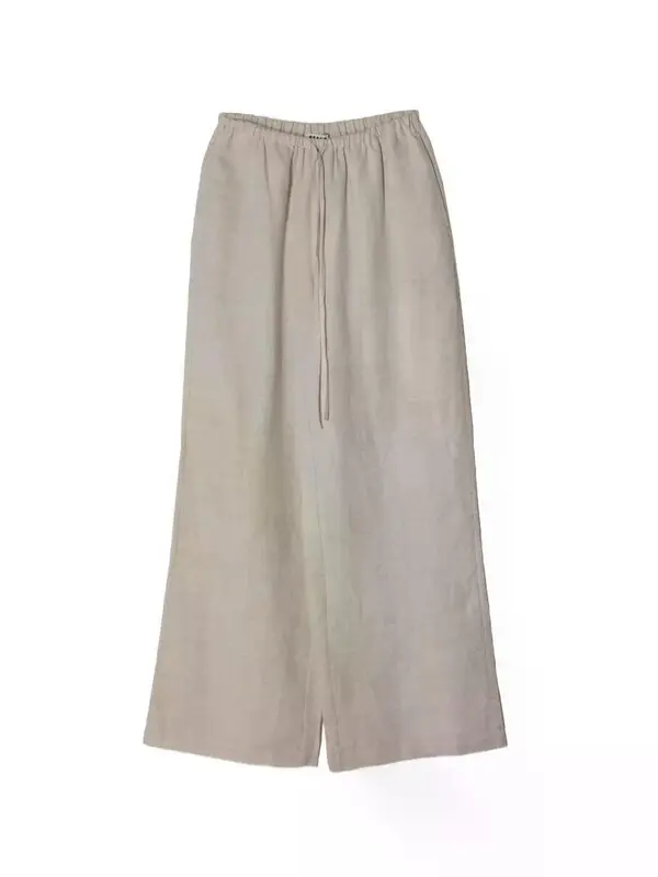Staud Mateo Drawstring-waist Trousers - Neutrals