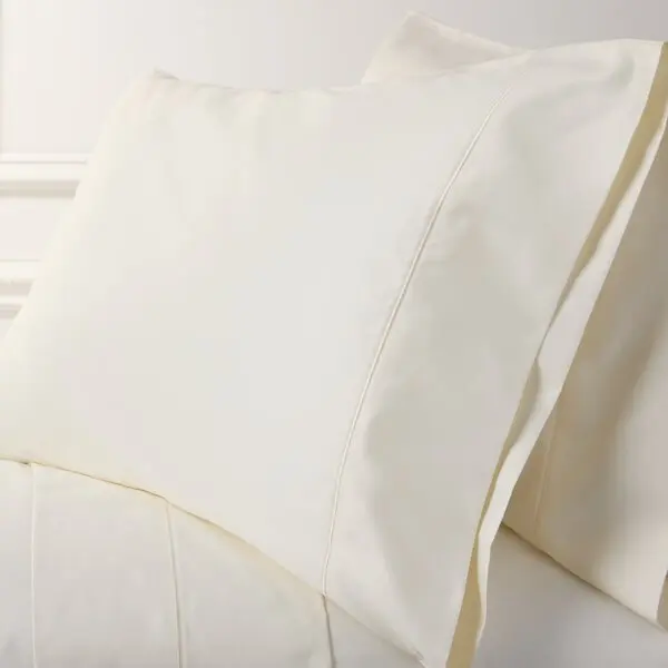 HUDSON PARK COLLECTION 525 Thread Count Egyptian Cotton Sateen Fitted Sheet, Twin Xl Exclusive - Ivory Shell