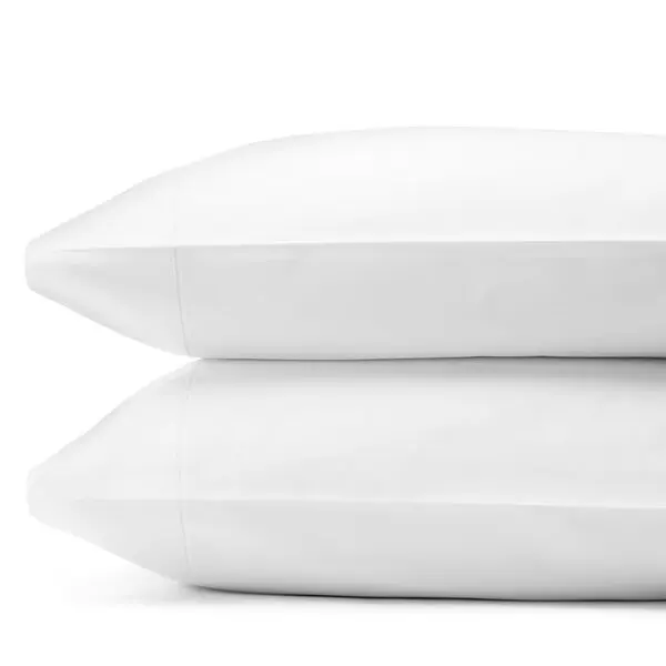 HUDSON PARK COLLECTION 525 Thread Count Egyptian Cotton Sateen Pillowcase Pair, King Exclusive - Fresh White