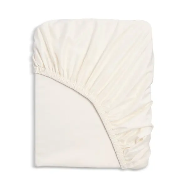 HUDSON PARK COLLECTION 525 Thread Count Egyptian Cotton Sateen Extra Deep Fitted Sheet, Queen Exclusive - Ivory Shell