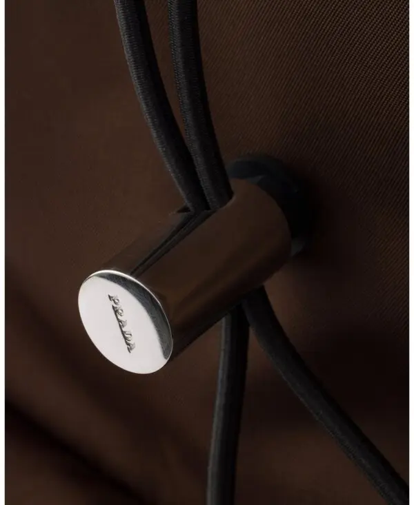Prada Re-nylon And Saffiano Leather Backpack - Brown
