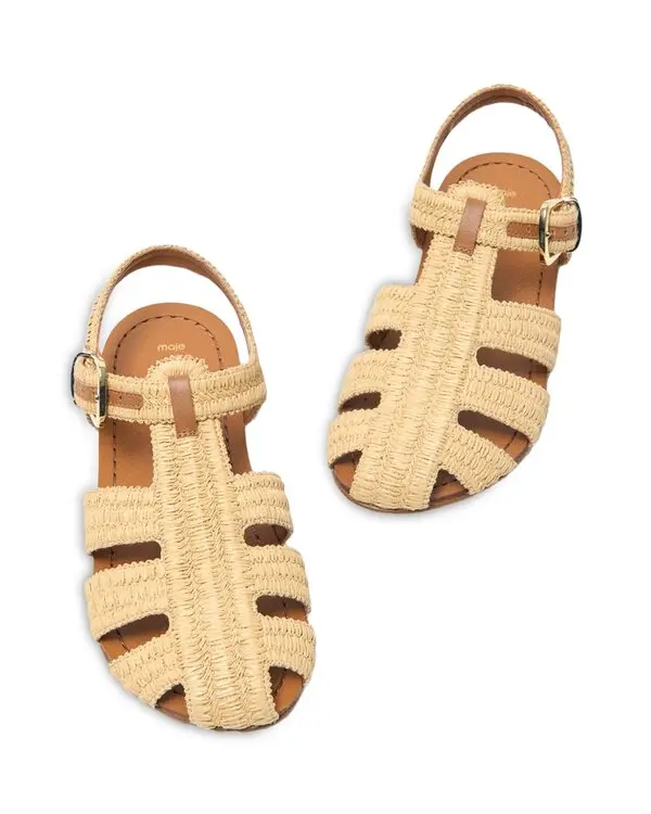 Maje Slingback Sandals With Buckle Detail
