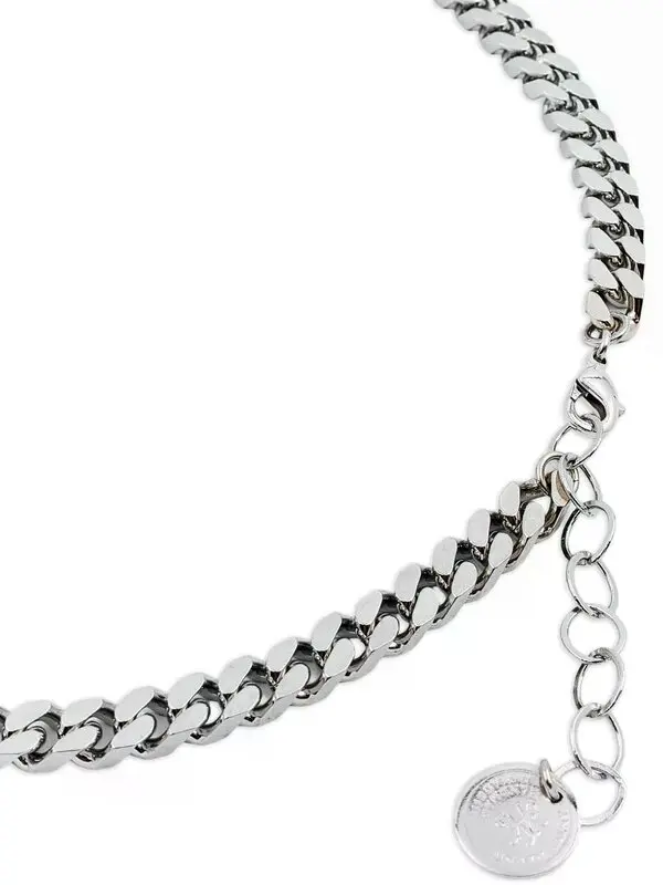 ANTON HEUNIS Crystal-embellished Fringe Curb-chain Necklace