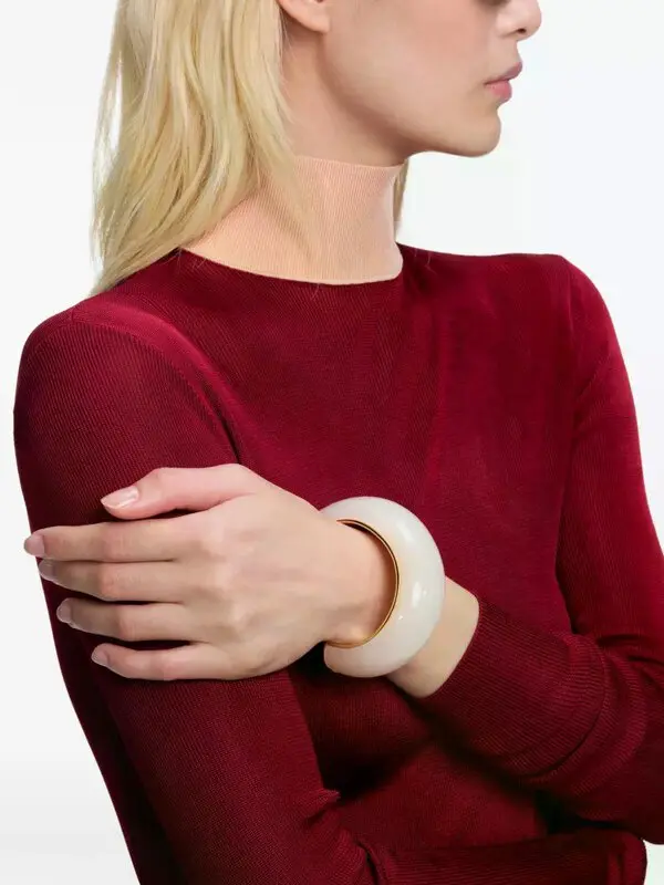 SELF-PORTRAIT Resin Cuff Bracelet - Gold