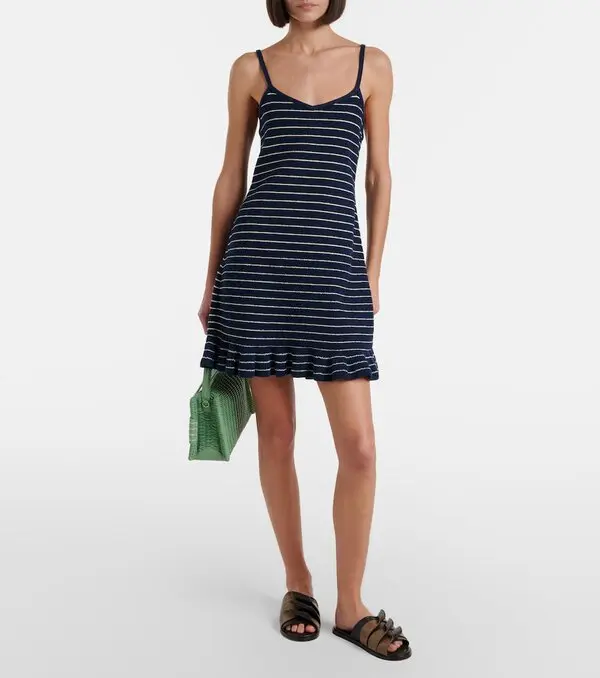 JW Anderson Striped Mini-dress - Blue