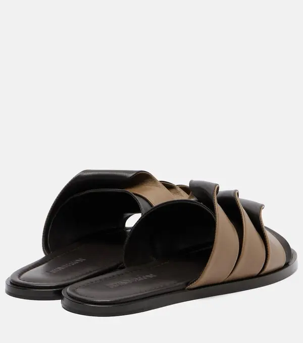JW Anderson Coil Leather Slides