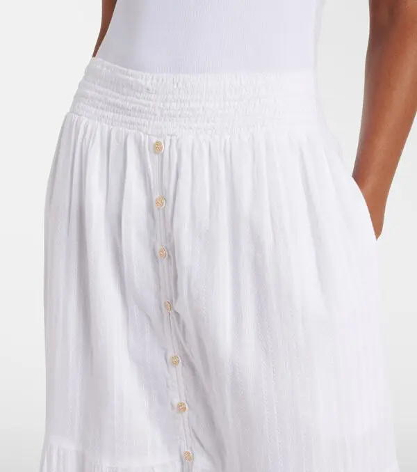 Melissa Odabash Dee Tiered Cotton Maxi Skirt