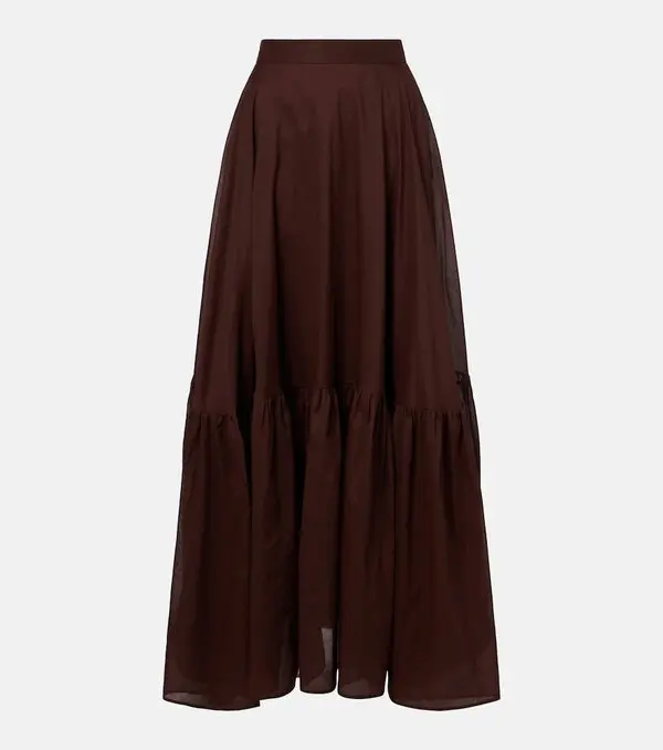 Plan C Cotton Organza Maxi Skirt