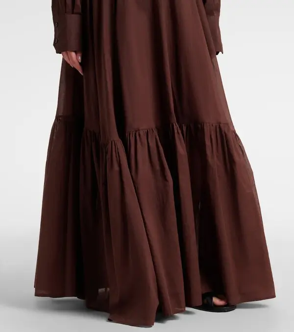 Plan C Cotton Organza Maxi Skirt