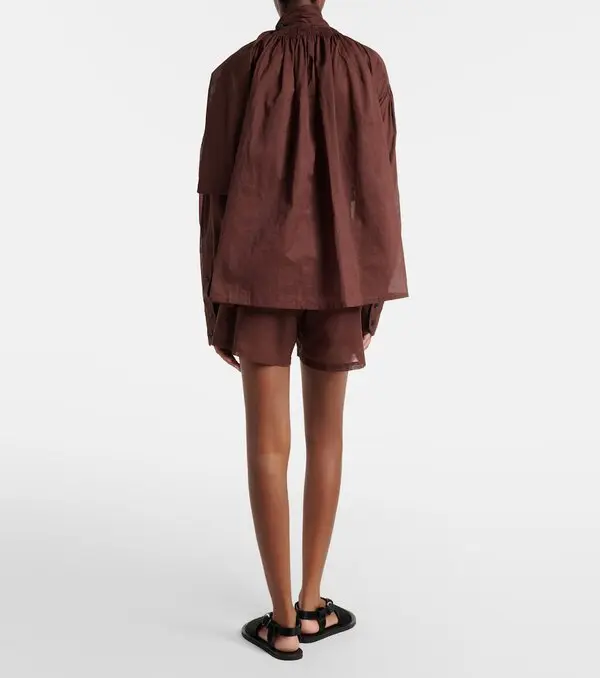 Plan C Cotton Organza Shorts