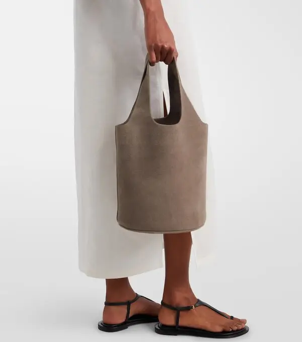A.emery Wren Medium Suede Bucket Bag - Grey