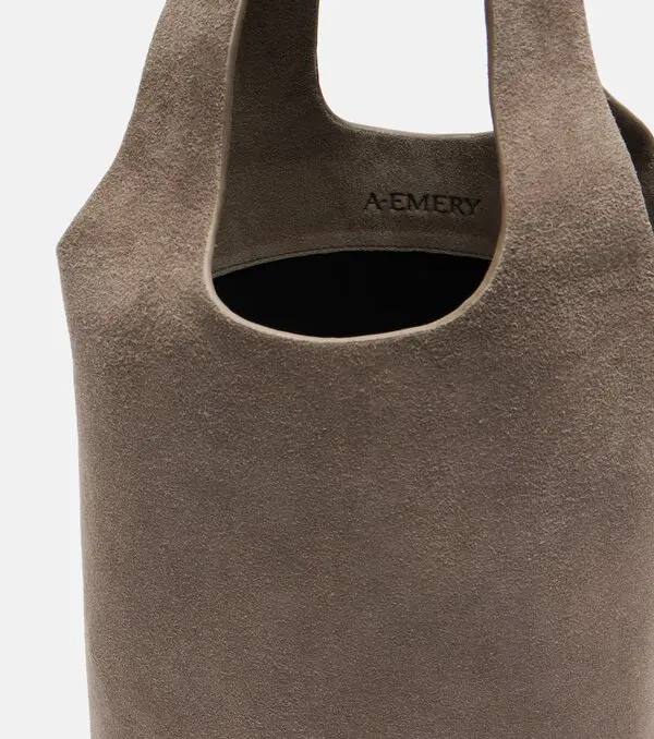 A.emery Wren Medium Suede Bucket Bag - Grey