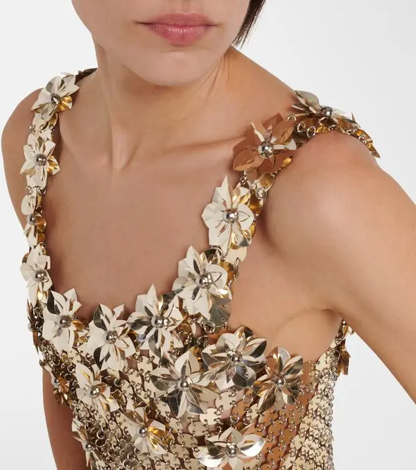 Rabanne Embellished Chainmail Minidress