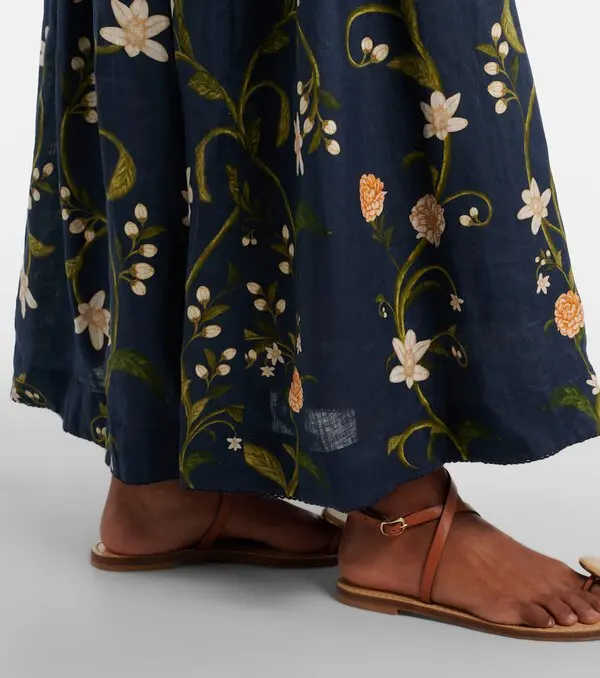 Agua Bendita Senlis Off-shoulder Maxi Dress - Blue