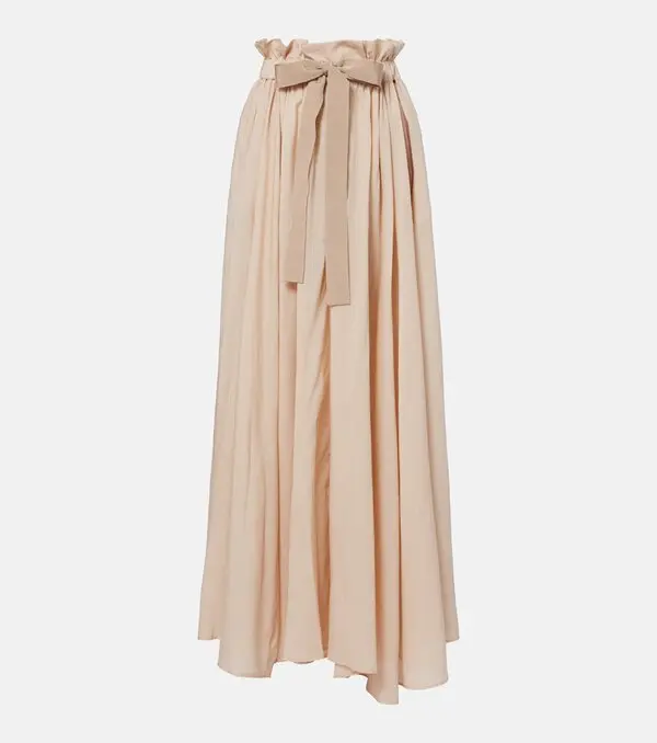 PATOU Striped Maxi Skirt - Beige