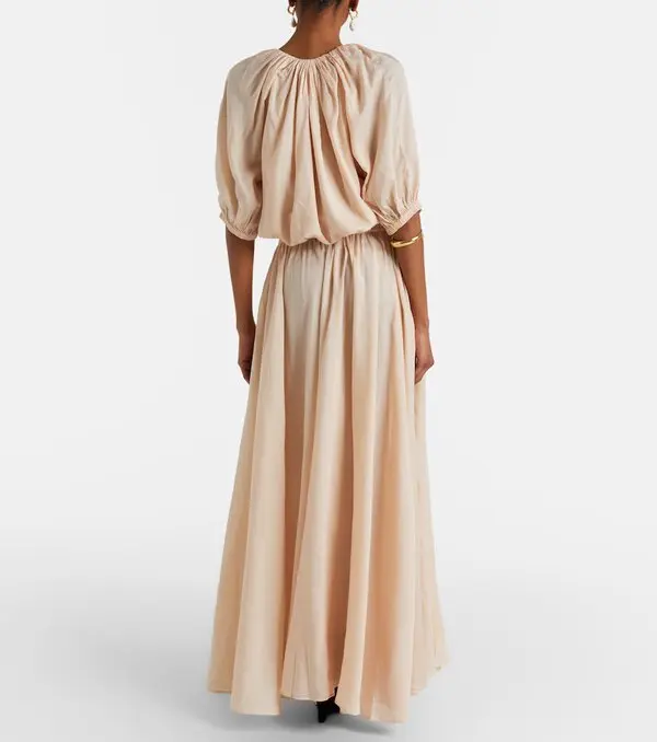 PATOU Striped Maxi Skirt - Beige