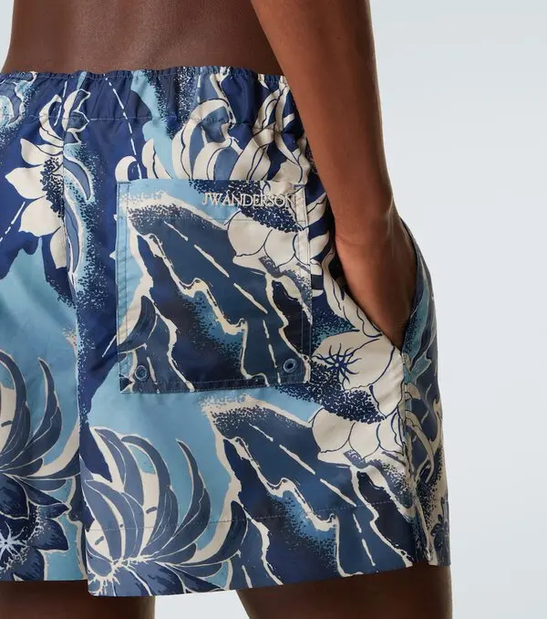 JW Anderson Floral Cotton Swim Trunks