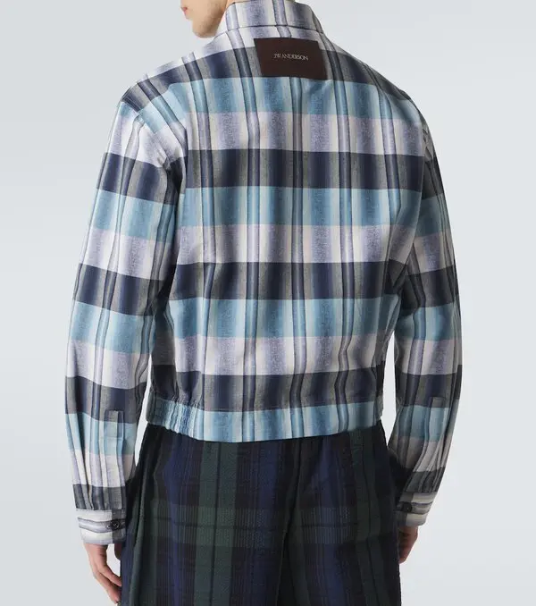 JW Anderson Checked Cotton Blouson Jacket