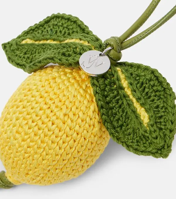 JW Anderson Lemon Crochet Bag Charm - Yellow