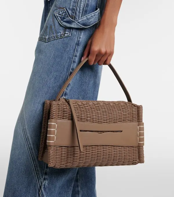 JW Anderson Loafer Medium Leather Shoulder Bag - Brown