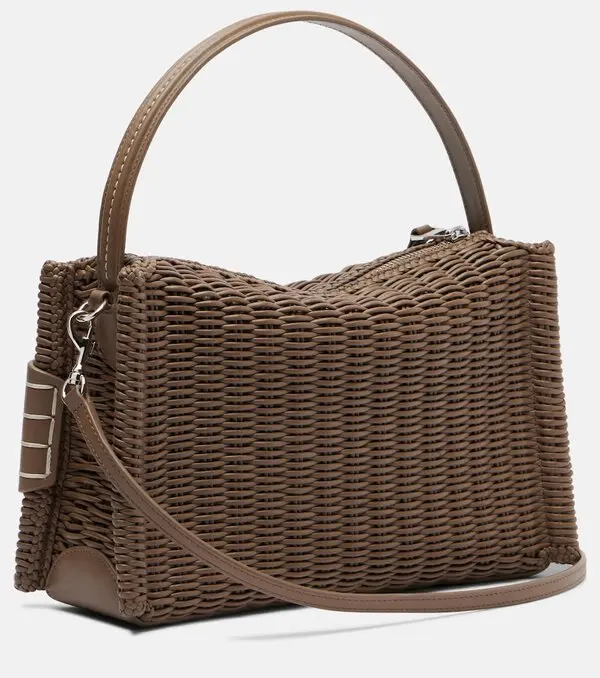 JW Anderson Loafer Medium Leather Shoulder Bag - Brown