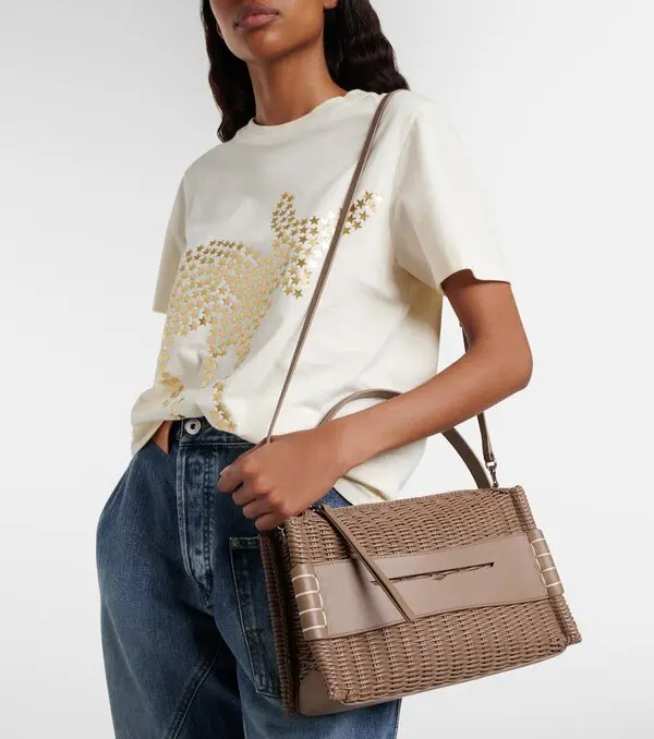 JW Anderson Loafer Medium Leather Shoulder Bag - Brown