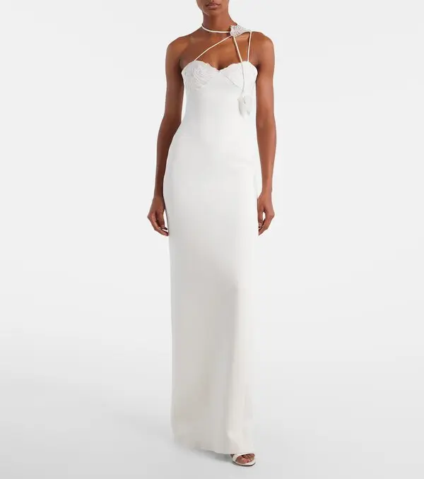 David Koma Embroidered Gown