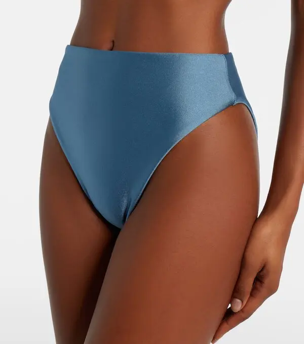 Jade Swim Incline High-rise Bikini Bottoms - Blue