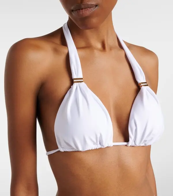VIX PAULA HERMANNY Halterneck Bikini Top - White