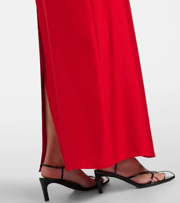RÓHE Silk Maxi Dress - Red