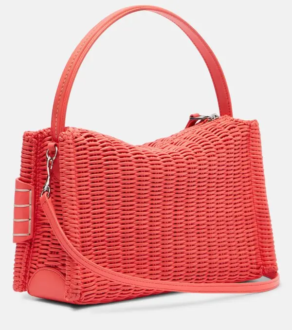 JW Anderson Loafer Medium Leather Shoulder Bag - Red
